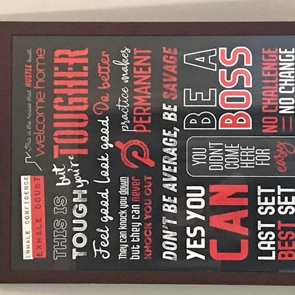 Custom Order for Motivational Poster Fitspiration Quotes (4 Sizes ...
