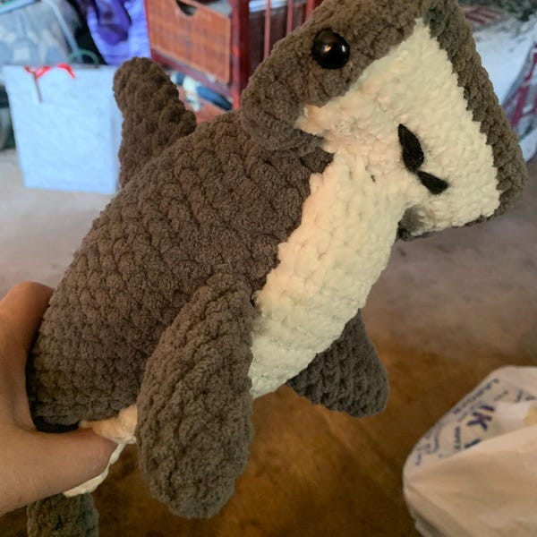 PATTERN: Plush Hector the Hammerhead Shark Pattern Amigurumi Hammerhead ...