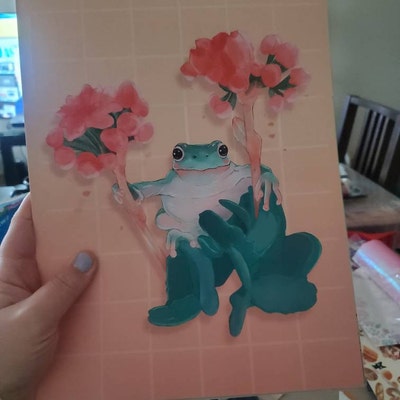 Pancake Frog Sticker Cute Kawaii Sweets Frog Sticker Froggy Sticker ...