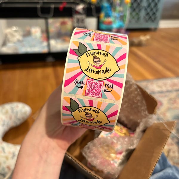 Rectangle Labels Custom Printed Stickers on a Roll Matte or Gloss ...