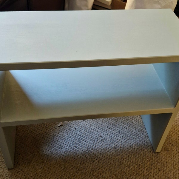 Mid-century Bedside Table With Closed Cubbie | Solid Wood Nightstand ...