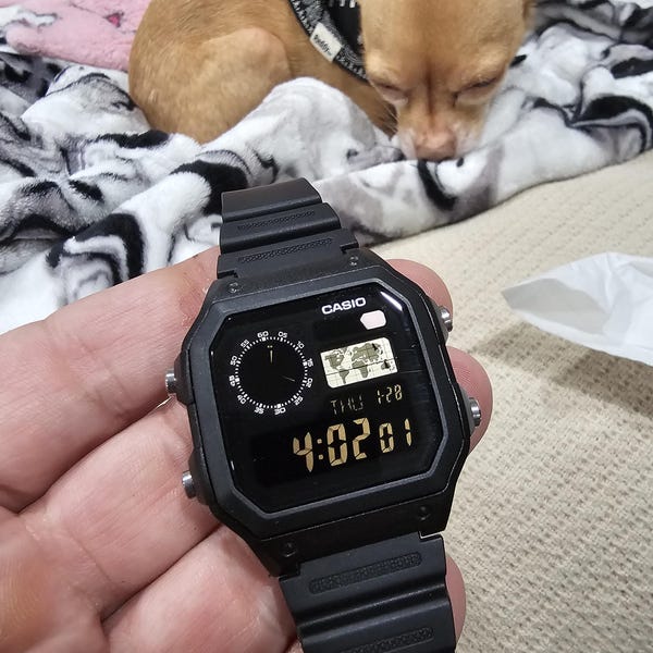 Mission Mods - Custom Casio AE1200 Hydro Blackout Digital Watch ...