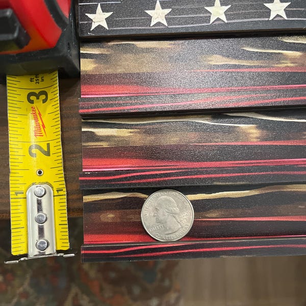 USA Black Metal Flag Emblem With Red Line for Cars, Trucks 5"x 3" 2pcs ...