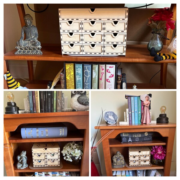 Small Tarot Card Holder, 5 Drawer Box, 4 Tarot Deck Holder, Tarot ...