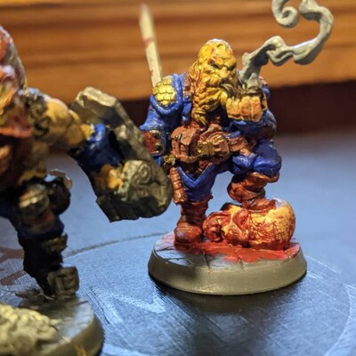 Dnd Male Dwarf Pipe Smoker Mini Tabletop RPG Miniature D&D Figurines ...