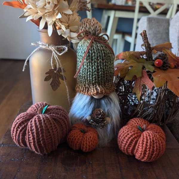 Fall Pine Cone Decor, Fall Gnome, Fall Shelf Sitter Gnomes, Fall Tiered ...