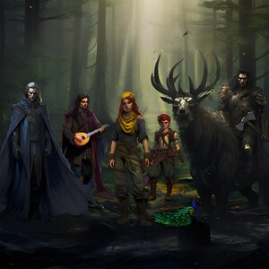 Custom Fantasy World Game Map Personalized RPG World-building High ...