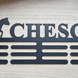 Custom Horse Ribbon Holder Medal Hanger Medal Holder With Name Display ...