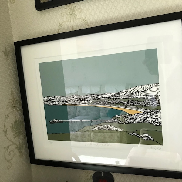 Limited Edition Print of an Original Line Drawing of Swallow Falls ...