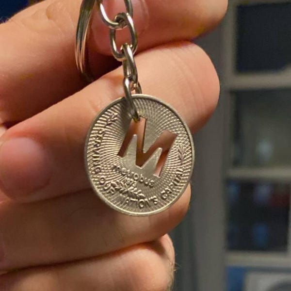 D.C. Metro Token Keychain - Repurposed Vintage Nation's Capital Transit ...