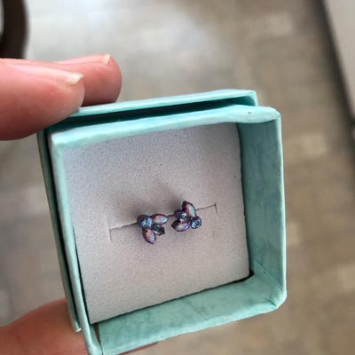 16G Titanium Internally Threaded Opal Prong Set Curve Bar / Barbell ...