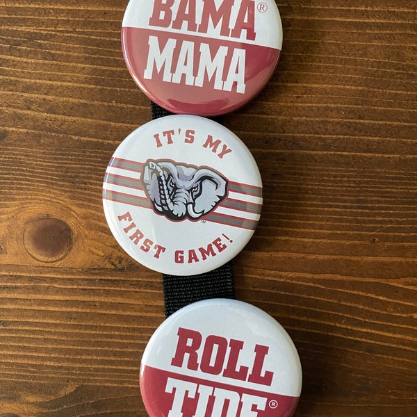 BAMA MAMA University of Alabama Parent 2.25" Button Pin Badge - Etsy