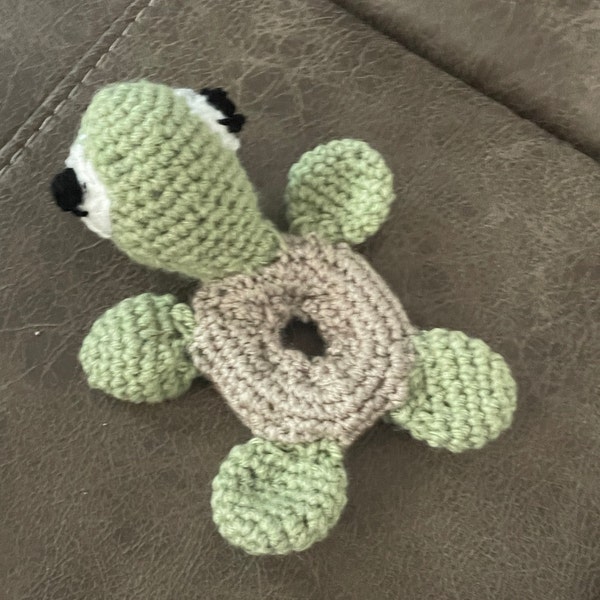 CROCHET PATTERN Sea Turtle Rattle, Sea Animal Rattle Crochet Pattern ...