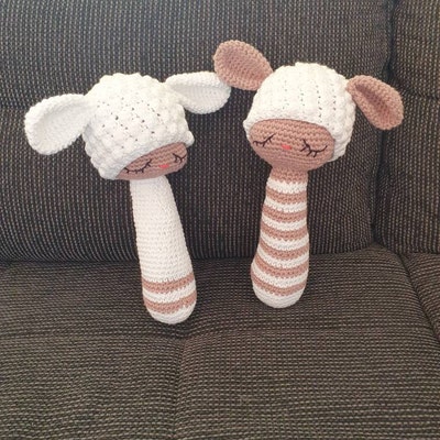 Sheep Rattle Pattern Baby Rattle Crochet Pattern Rattle Amigurumi ...