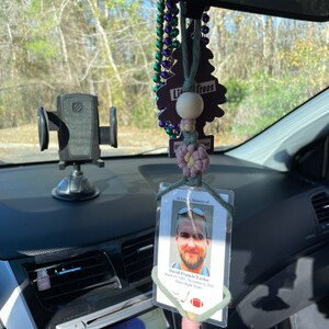 Daisy Instax Holder Car Charm// Macrame Instax Holder // Handmade Car ...