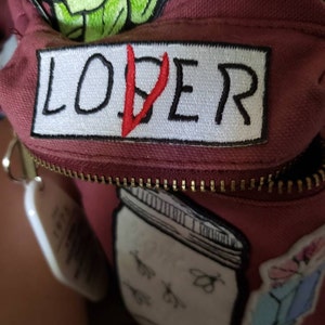 Loser Lover Embroidered Iron on Patchcool Patches Black - Etsy
