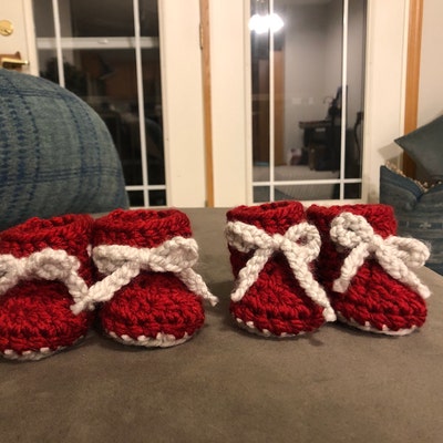 CROCHET PATTERN PDF Crochet Baby Booties Winter Snowflake, Baby Shoes ...