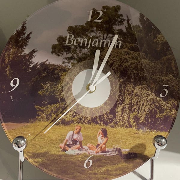 Ashley's 'benjamin' Designer Clock: Tabletop or Wall Mount, 10inch - Etsy