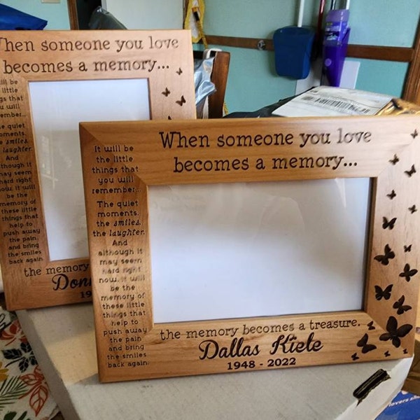 Personalized Memorial Frame | When Someone You Love Becomes a Memory ...