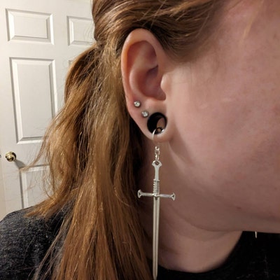 The Atilla Chainmail Earrings Paperclip Spike - Etsy