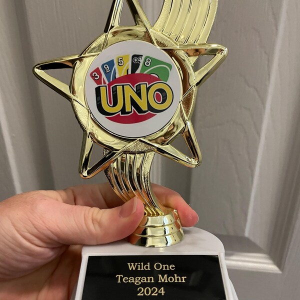 Trophy for Your BINGO Game Winner, 1st Place, About 7 Tall, With Your ...