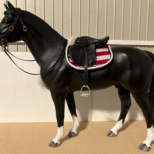 1:9 Scale Tooled Dressage English Saddle for Model Horses - Etsy