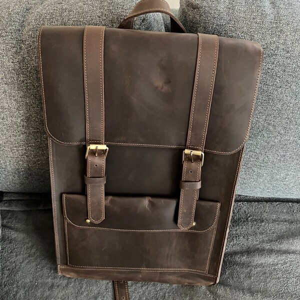 Personalized Leather Backpack Women,custom Leather Backpack,large ...