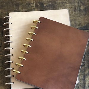 Leather Personalized Discbound Planner Cover - Etsy