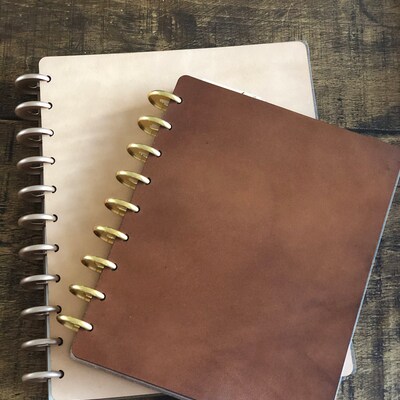 Leather Personalized Discbound Planner Cover - Etsy