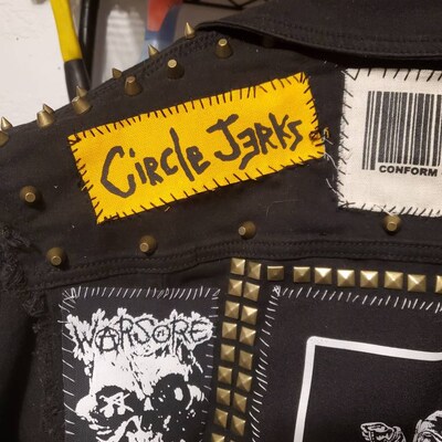 Circle Jerks DIY Punk Patch Canvas Patch - Etsy