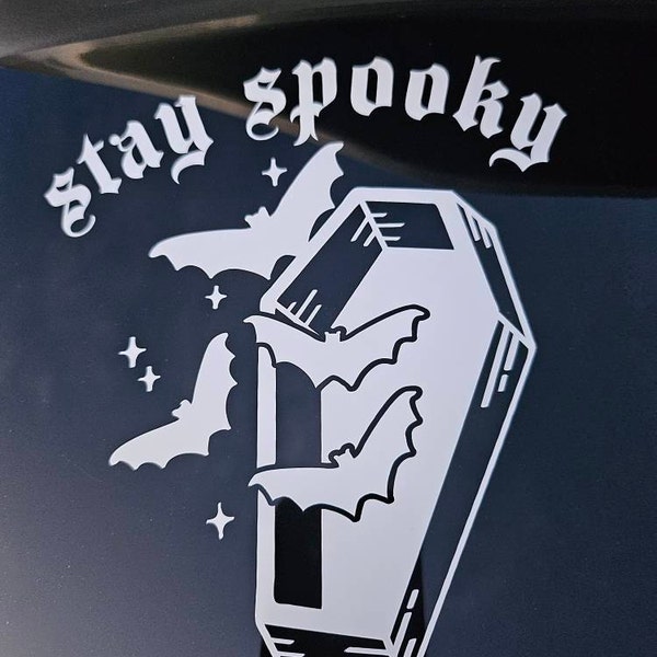Stay Spooky Decal | Goth Car Decal | Goth Car Accessories | Goth Car ...