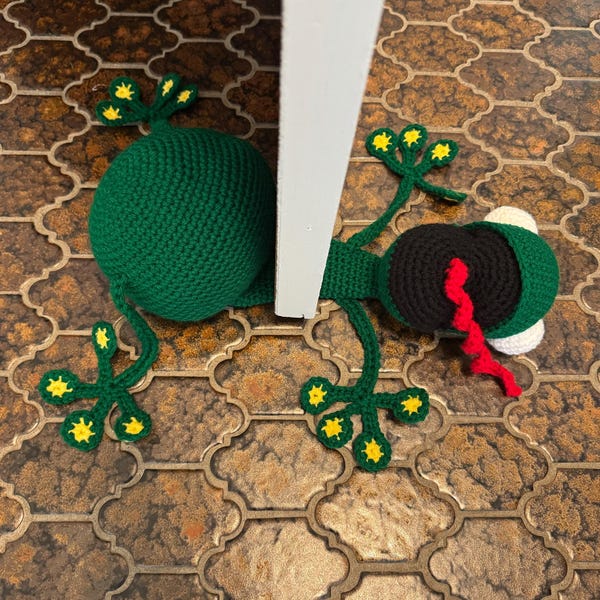 The Original Squashed Frog Door Stopper Amigurumi Instant Download PDF ...