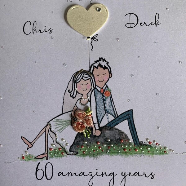 Personalised Wedding Programme Cards - Etsy UK