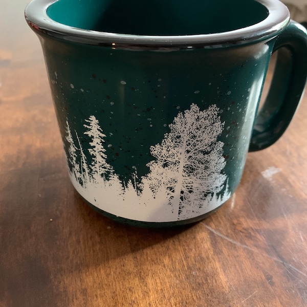 Nature Mug Ceramic Mug Forest Landscape Coffee Mug Valentines Day Gift ...