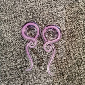 1 Pair 2 Pieces Solid Black Note Spirals 10g 8g 6g 4g 2g 0g | Etsy