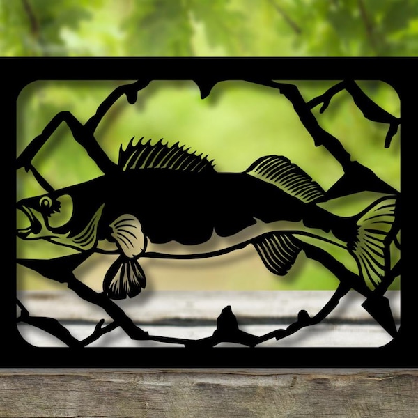 Alligator Gar Fish Silhouette, Gar Fish Svg - Vector, Cricut, CNC ...