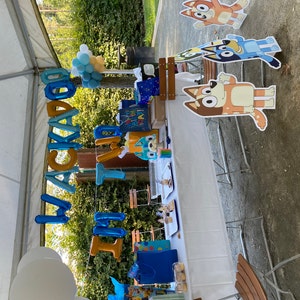 Wackadoo I'm Two Bluey Balloon Banner Bluey Themed Birthday Decorations ...