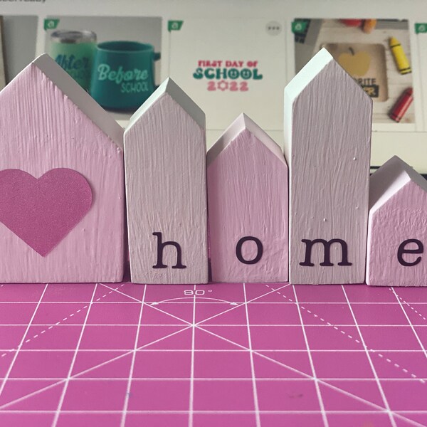 Set of 12 Wooden Houses in a Box, Small Village in a Box. Ready to ...