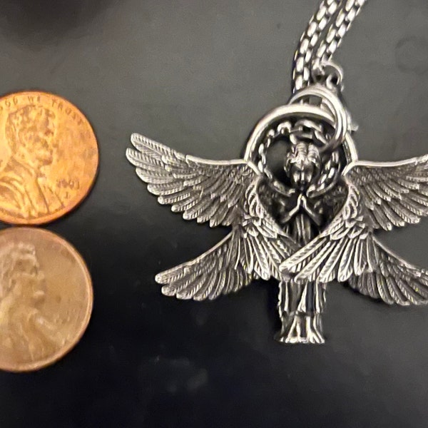 3D Solid Little Demon Pendant/imp Hexagram Necklace/316l Stainless ...