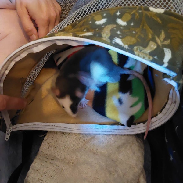 Lux Bonding Pouch for Rats, Small Animal Bonding Pouch, Sugar Glider ...