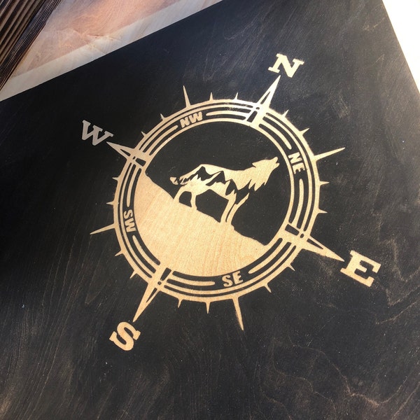 Wolf Vinyl Decal, Wolf Stickers, Car Decal, Mountain Decal, Laptop ...