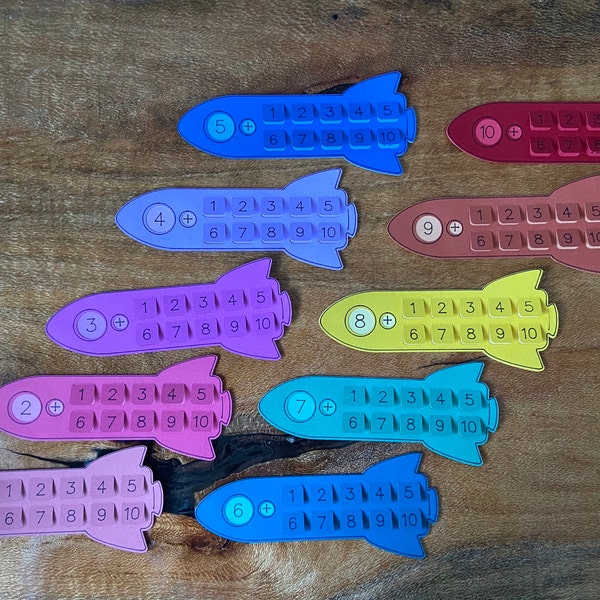 Math Rockets Addition SVG and PDF- Rocket Math Cut File and Printable ...