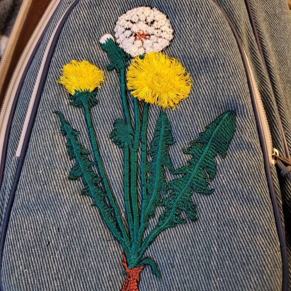 Moks256(p) Dandelion Embroidered Patch - Flower Patch - Etsy