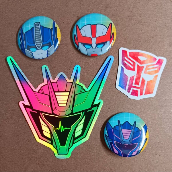 Transformers 1.25" Buttons Cartoon TFP Prime - Etsy