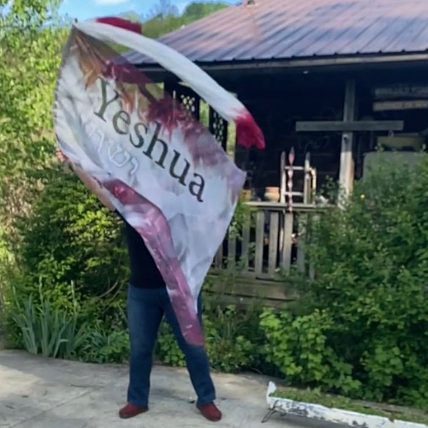 Names of God Flags - Worship Flag - Prophetic Art - Names of God ...