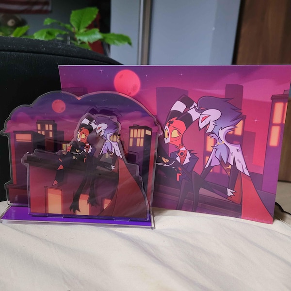 Loosers Acrylic Standee Hazbin Hotel Huskerdust Husk Angel Dust ...
