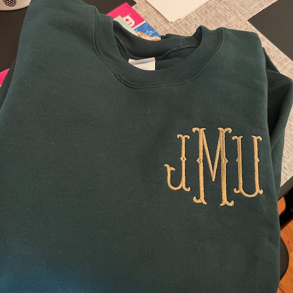 Monogrammed Youth Sweatshirt- Personalized Girls Crewneck- Youth ...