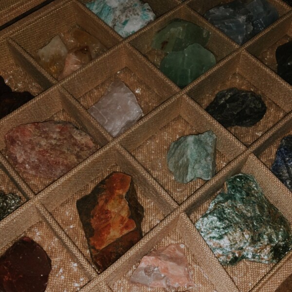 Raw Crystal Collectors Box Crystal Kit Crystal Gift Set Meditation ...