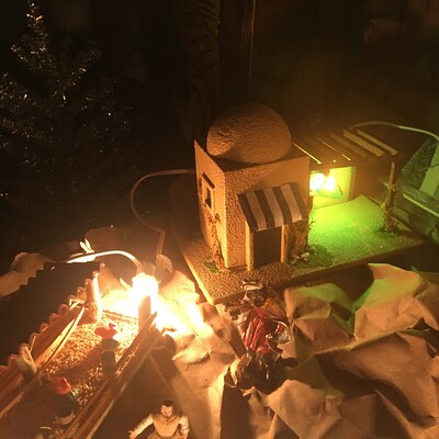 Nativity House of Bethlehem Stable, Nativity Village Set, Christmas ...