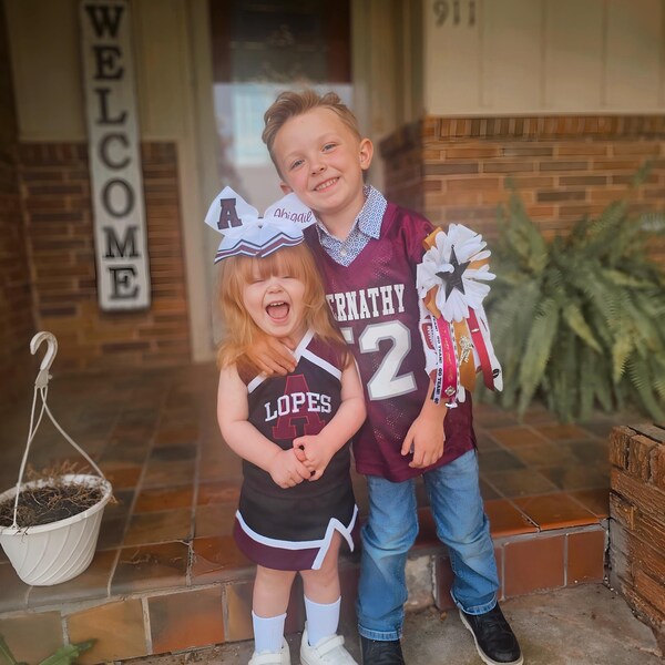 Maroon & White Cheer Uniform, Infant Cheer Uniforms, Custom Cheer ...